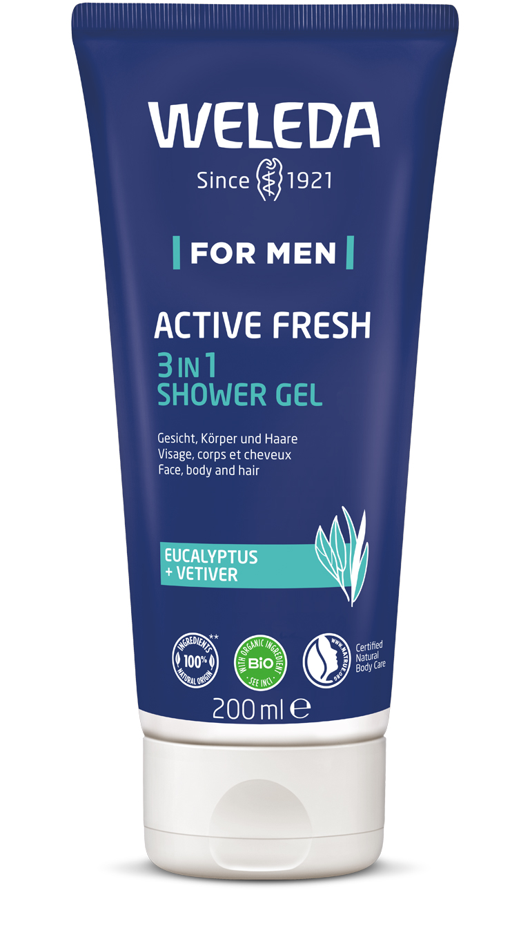 3 v 1 Shower Gel For Men Active Fresh 200 ml - Weleda - Weleda